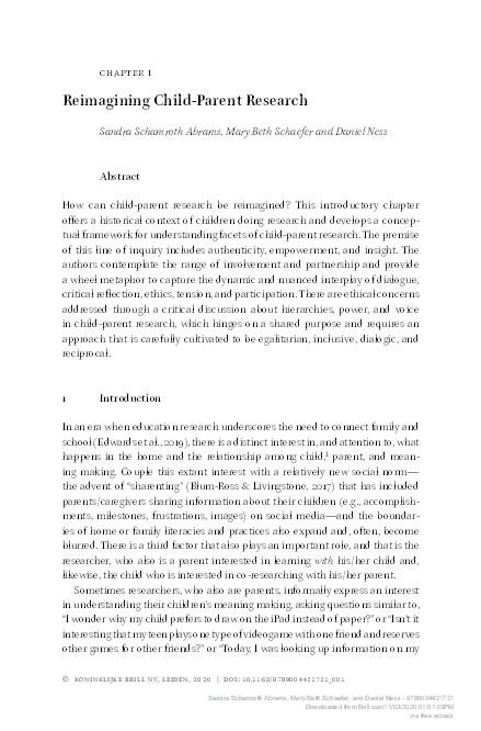(PDF) Reimagining Child-Parent Research