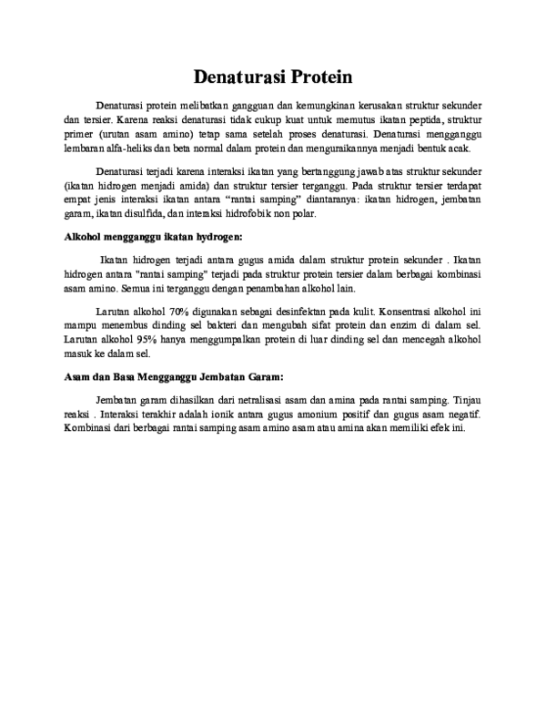 (DOC) Denaturasi Protein
