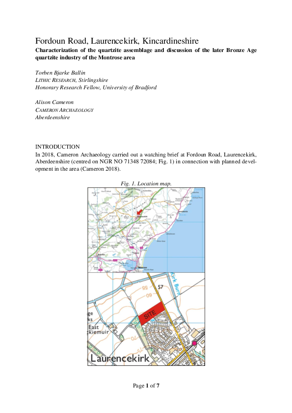 (PDF) 2020: Fordoun Road, Laurencekirk, Kincardineshire ...