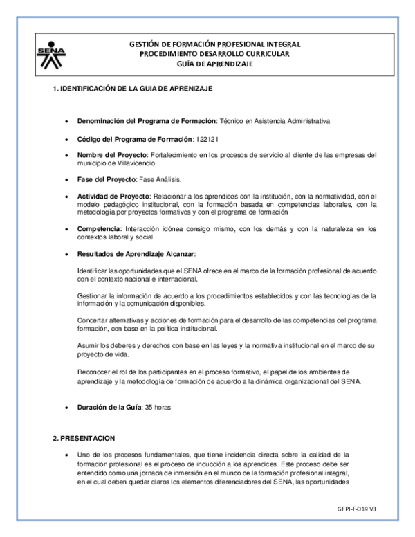 (PDF) GESTIÓN DE FORMACIÓN PROFESIONAL INTEGRAL PROCEDIMIENTO DESARROLLO CURRICULAR GUÍA DE ...