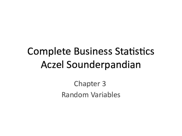 (PPT) Complete Business Statistics Chapter 2