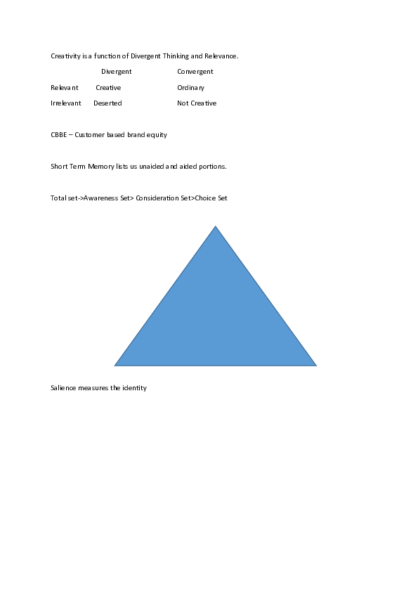 (DOC) Total set->Awareness Set> Consideration Set>Choice Set Salience ...
