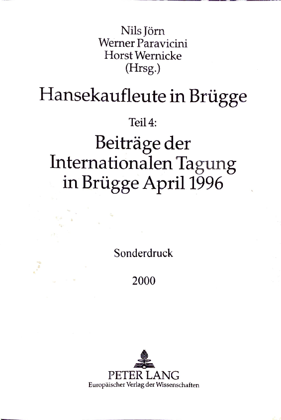 (PDF) Hansische Älterleute und die Brügger Führungsschicht.