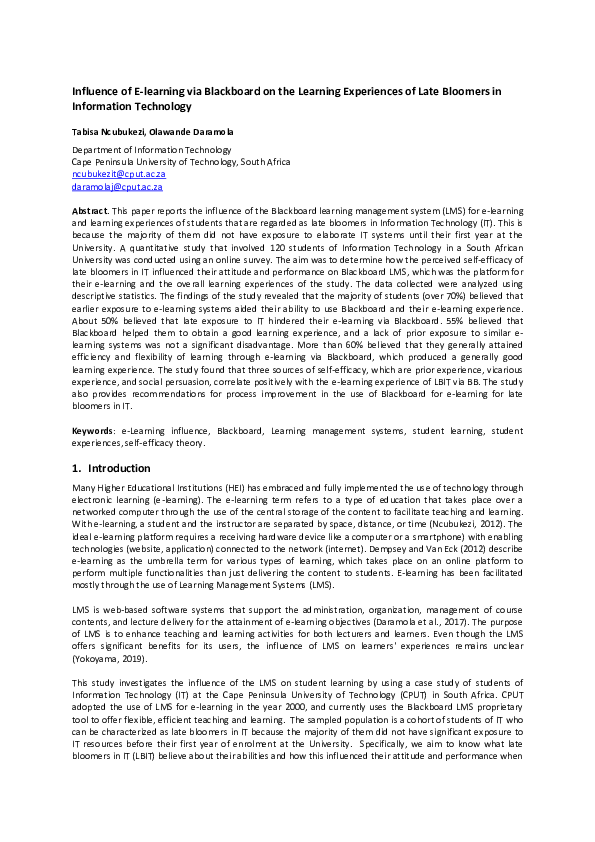 blackboard learning fcps