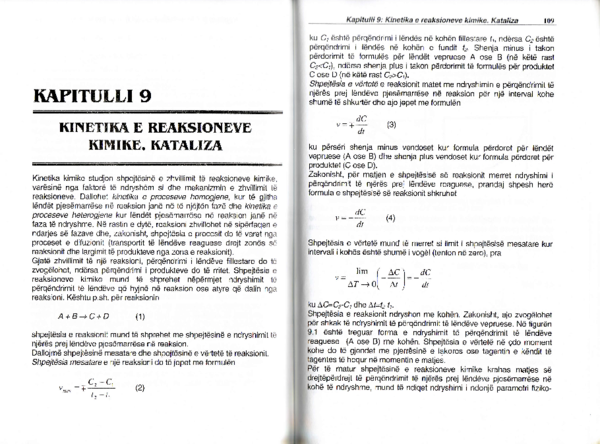 (PDF) Punë laboratori në Kiminë Fizike: Kinetika e Reaksioneve Kimike, Kataliza