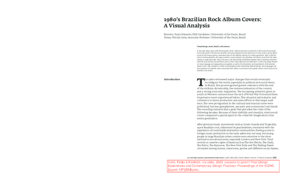 (PDF) 1980's Brazilian Rock Album Covers: A Visual Analysis