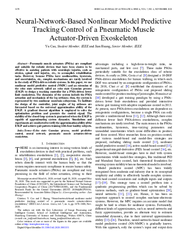 (PDF) Neural-Network-Based Nonlinear Model Predictive Tracking Control ...