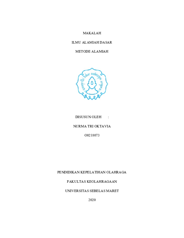 (DOC) Makalah Ilmu alamiah dasar
