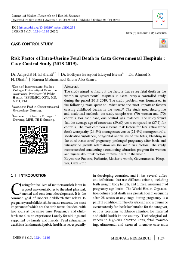 (PDF) CASE-CONTROL STUDY