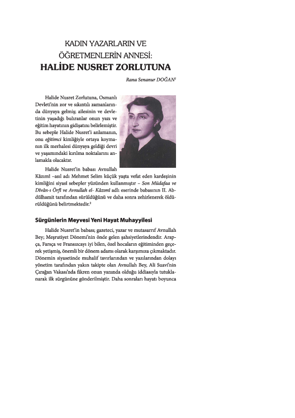 (PDF) Halide Nusret Zorlutuna