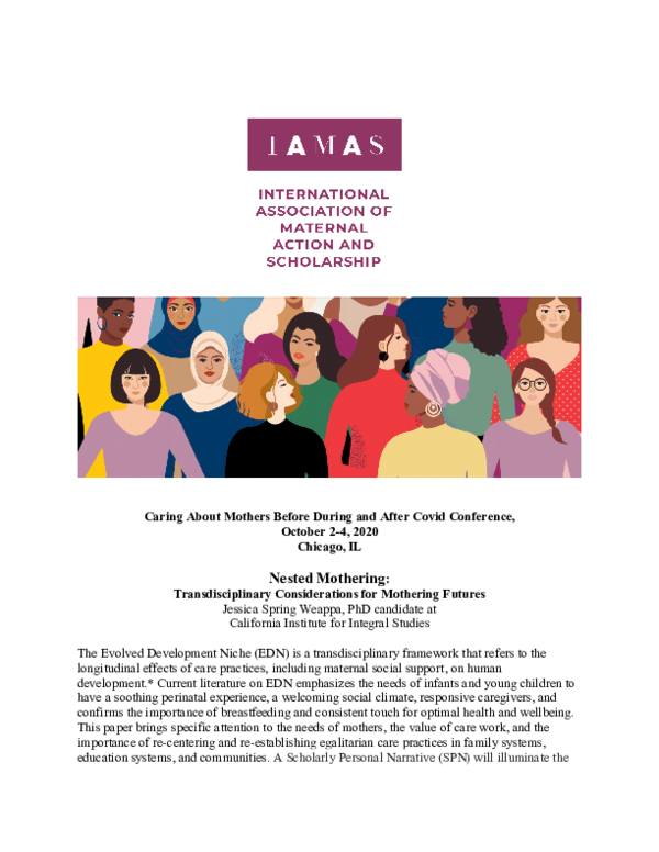 (DOC) Nested Mothering: Transdisciplinary Considerations for Mothering ...