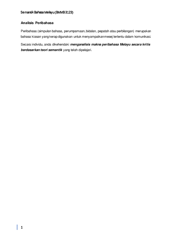 (PDF) Semantik Bahasa Melayu (BMMB 3123)