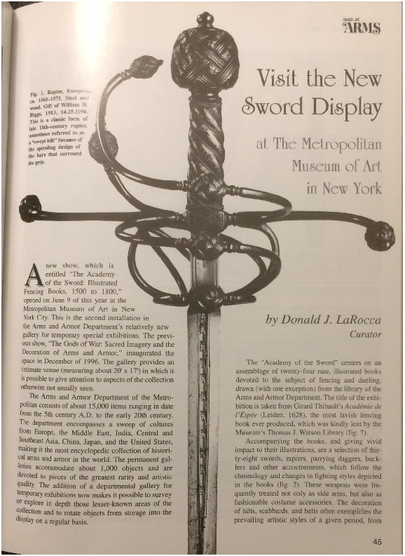 (PDF) Overview of The Academy of the Sword Exhibit