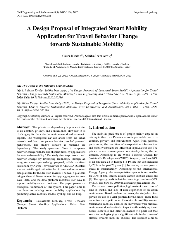 (PDF) A Design Proposal of Integrated Smart Mobility Application for ...
