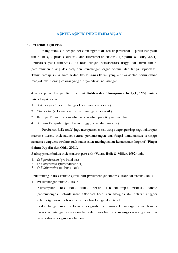 (PDF) ASPEK-ASPEK PERKEMBANGAN