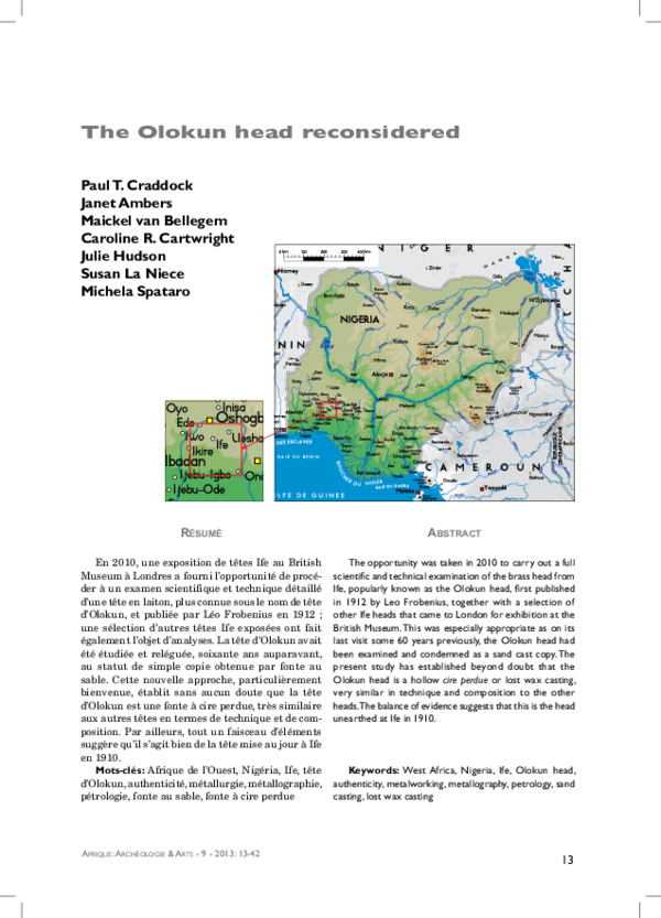 (PDF) The Olokun head reconsidered