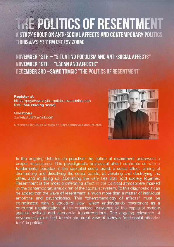 (PDF) Politics of Resentment: A Study Group on Anti-Social Affects and ...