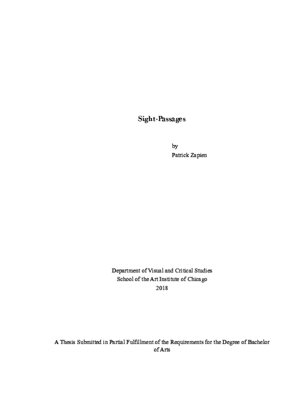 (PDF) Sight-Passages