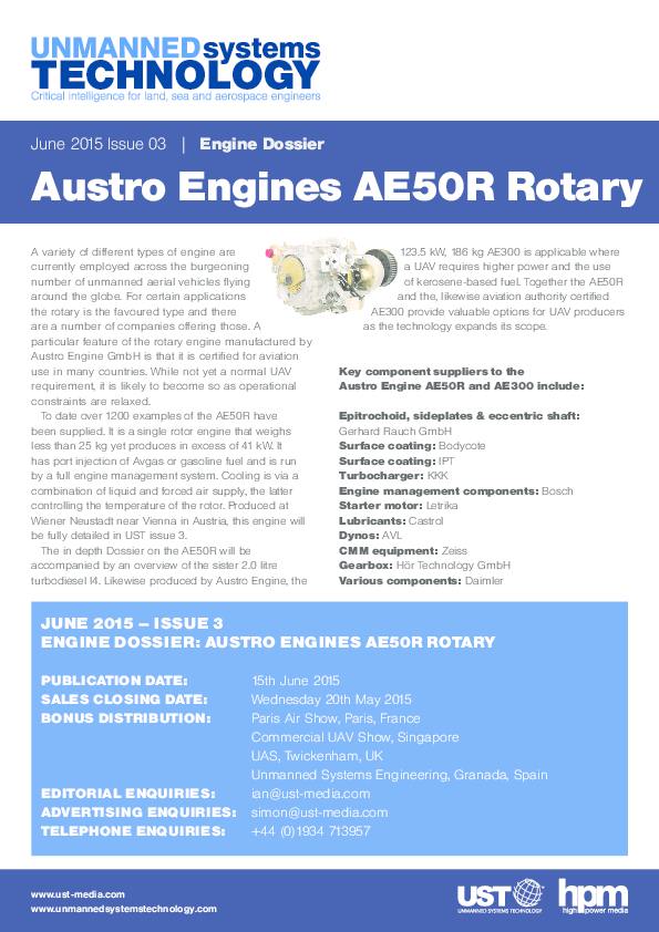 (PDF) Austro Engines AE50R Rotary (Wankel Aero Engine)