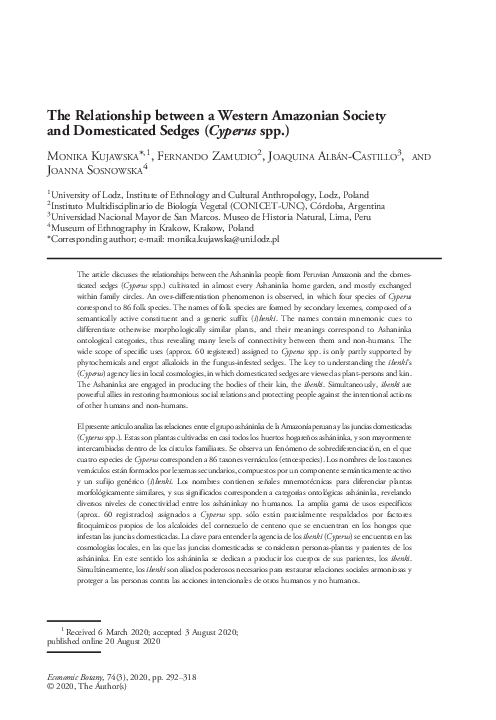 (PDF) The Relationship between a Western Amazonian Society and ...