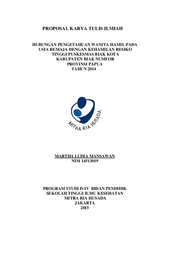 (PDF) PROPOSAL KARYA TULIS ILMIAH