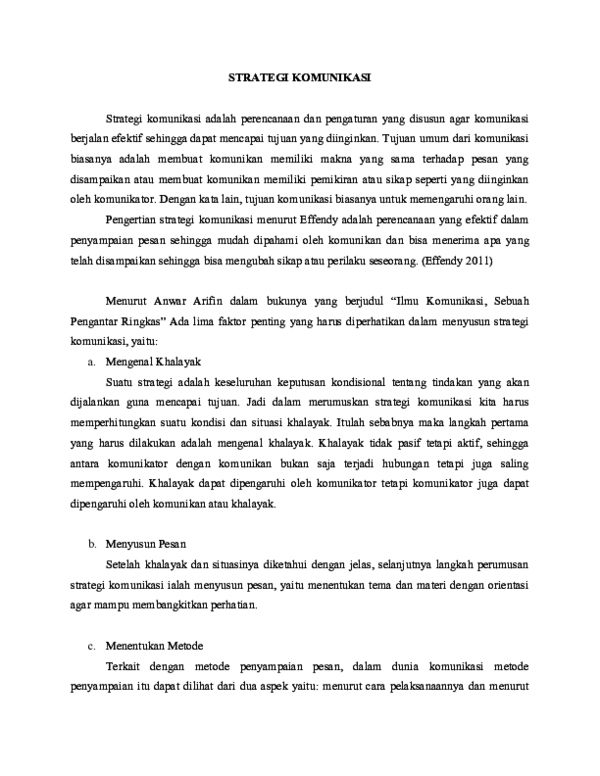 Doc Strategi Komunikasi