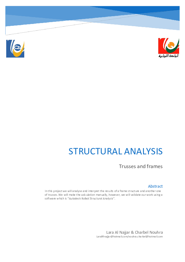 (PDF) STRUCTURAL ANALYSIS Trusses and frames