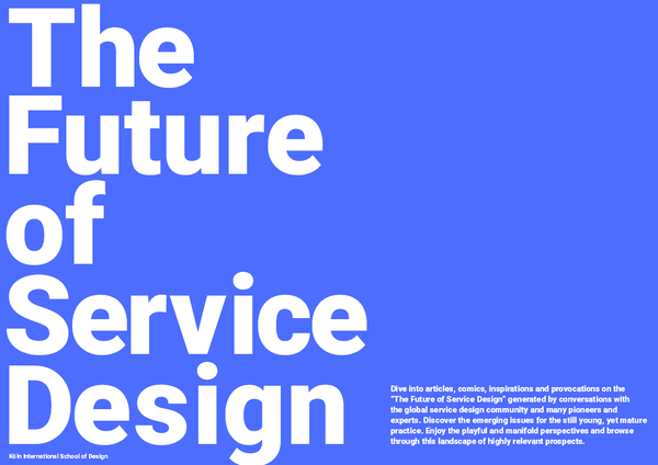 (PDF) The Future of Service Design