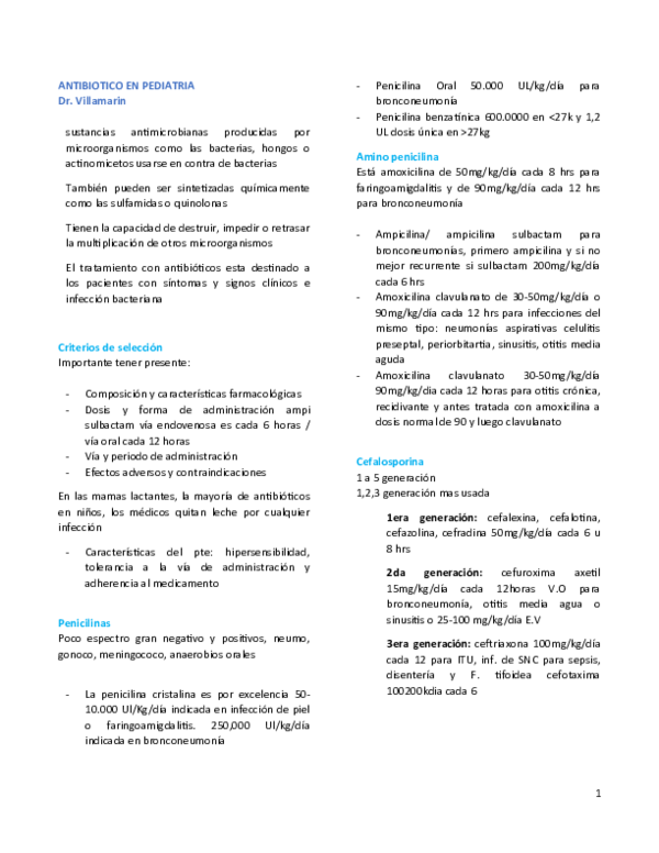 (DOC) ANTIBIOTICO EN PEDIATRIA
