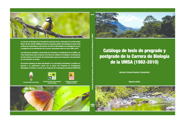 (PDF) Catálogo de tesis de pregrado y postgrado de la carrera de ...