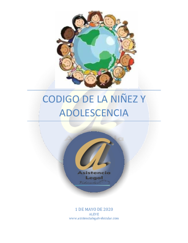 (PDF) CODIGO DE LA NIÑEZ Y ADOLESCENCIA | Veronica Vargas - Academia.edu