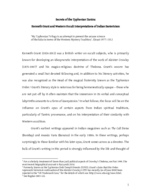 (PDF) Secrets of the Typhonian Tantra