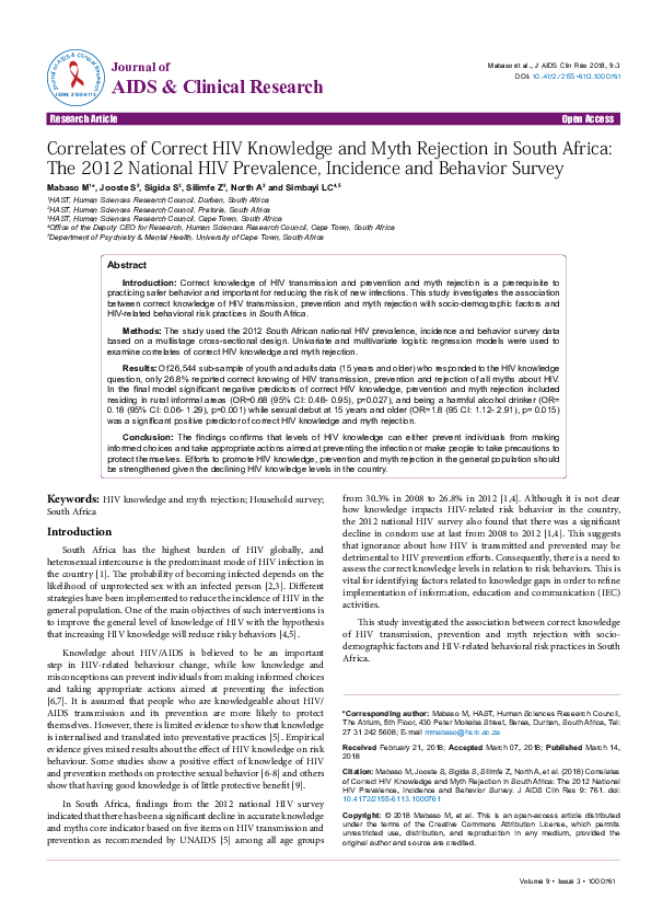 (PDF) AIDS & Clinical Research