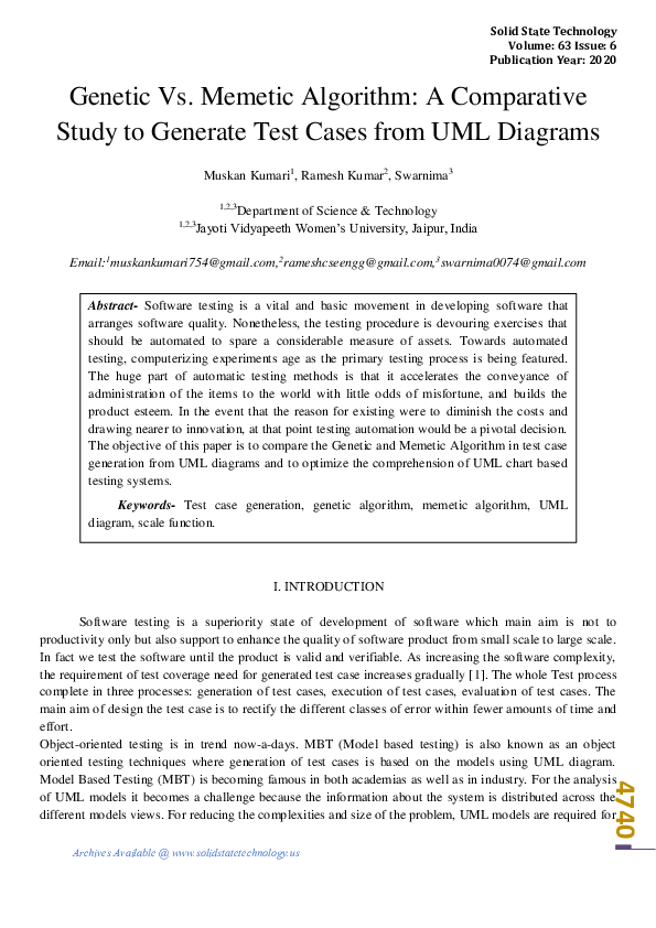 (PDF) Genetic Vs. Memetic Algorithm: A Comparative Study to Generate ...