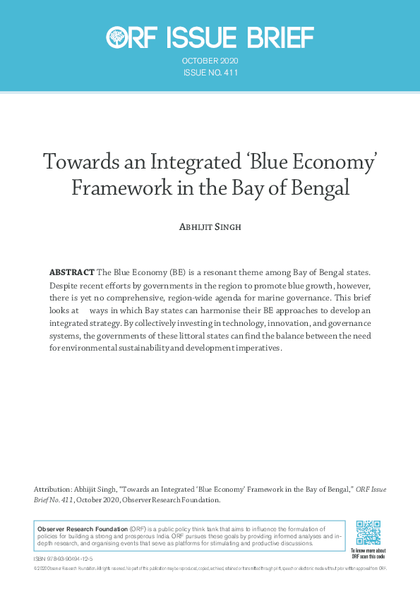 (PDF) Towards an Integrated 'Blue Economy' Framework in the Bay of Bengal
