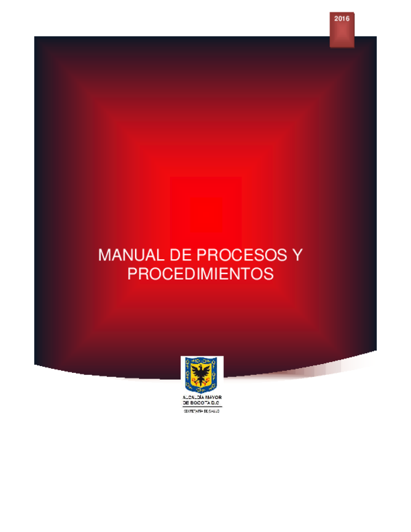 (PDF) MANUAL DE PROCESOS Y PROCEDIMIENTOS