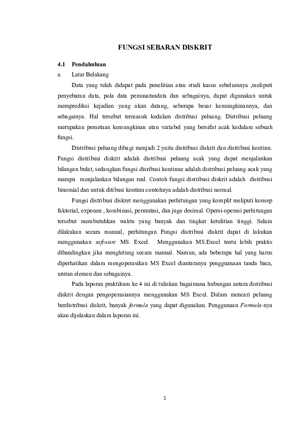 (DOC) FUNGSI SEBARAN DISKRIT