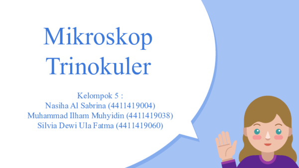 (PPT) Mikroskop Trinokuler Kelompok 5 Instrumentasi Universitas Negeri ...