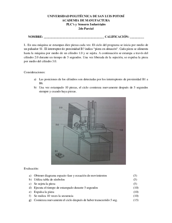 (PDF) UNIVERSIDAD POLITÉCNICA DE SAN LUIS POTOSÍ ACADEMIA DE MANUFACTURA PLC's y Sensores ...