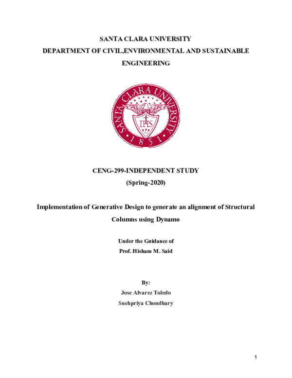 (PDF) Implementation of Generative Design to generate an alignment of ...