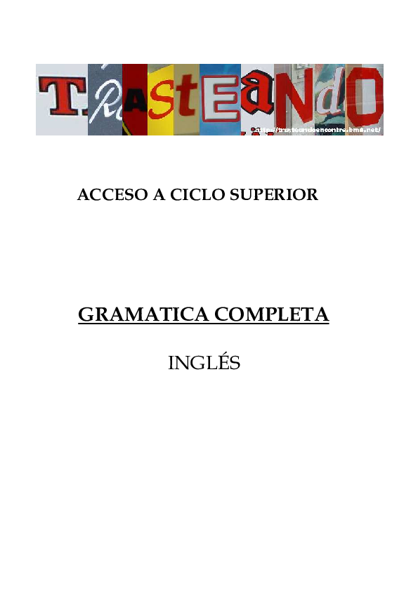 (PDF) ACCESO A CICLO SUPERIOR GRAMATICA COMPLETA INGLÉS