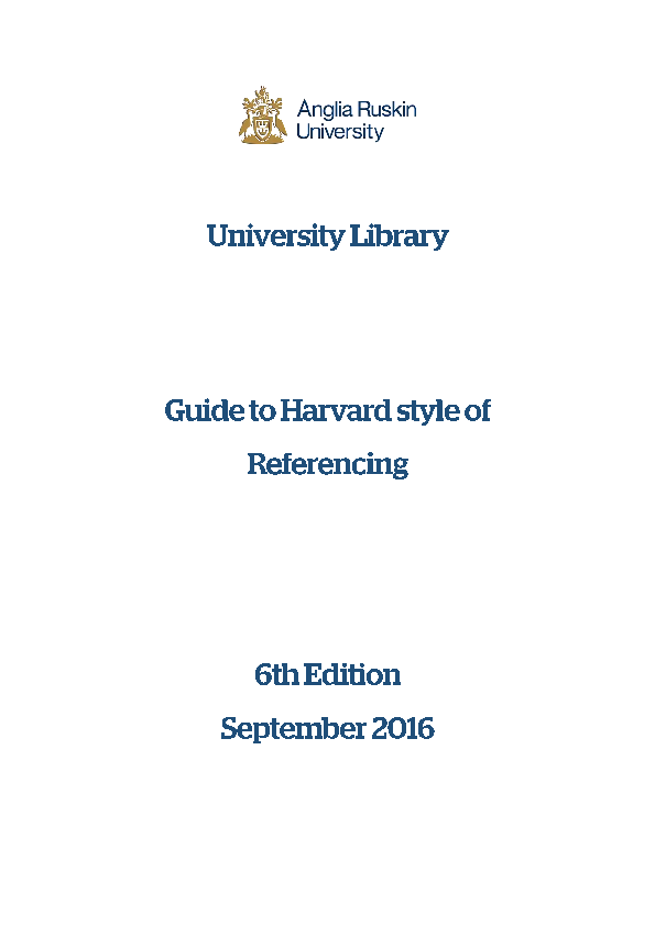 (PDF) Anglia Ruskin Harvard Referencing Guide 2016 (1)