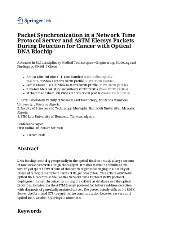 Pdf Packet Synchronization In A Network Time Protocol Server And Astm