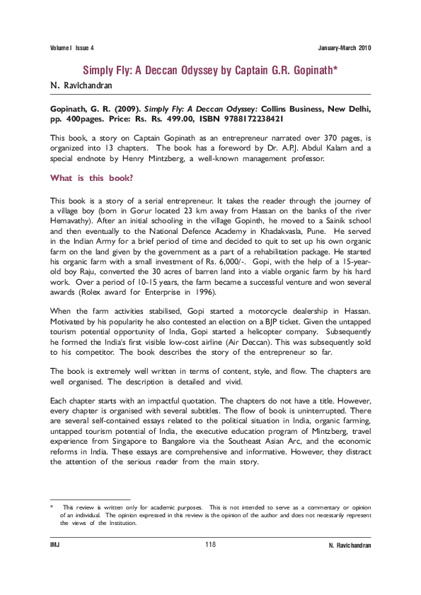 (PDF) Simply Fly A Deccan Odyssey