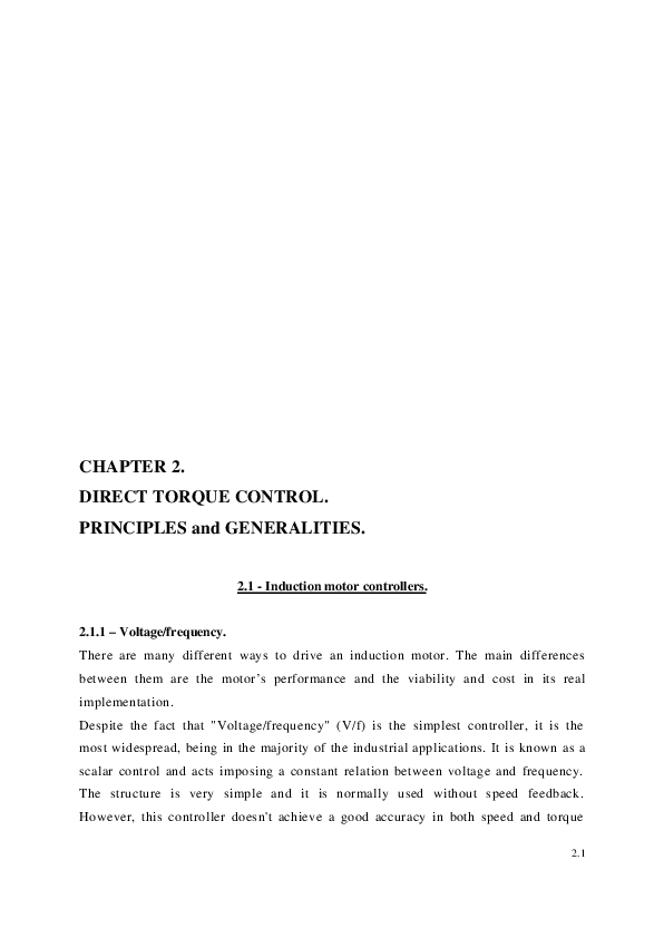 Pdf Control Scheme And Controller Design For Induction Motor Drives Amir Khan
