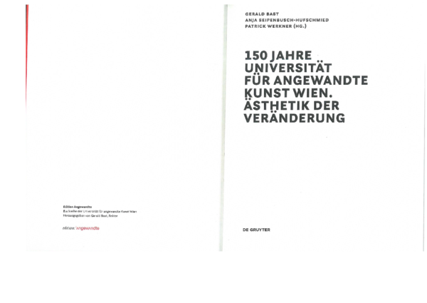 (PDF) Bildende und angewandte Kunst. Grundkonflikte zu Beginn der Moderne