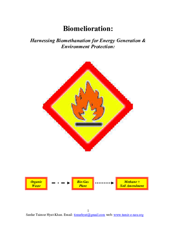 (PDF) Biomethanation from Municipal Liquid and Biodegradable Solid Waste.