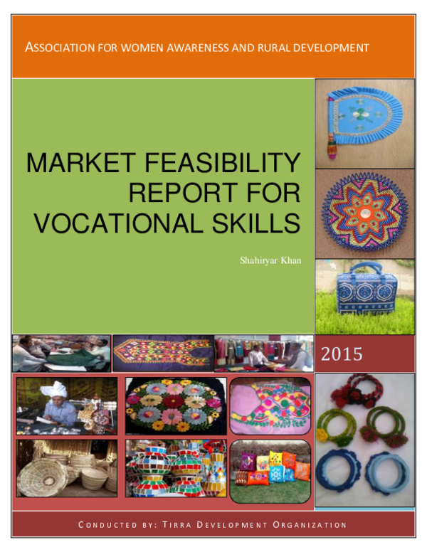 (PDF) MARKET FEASIBILITY REPORT FOR VOCATIONAL SKILLS