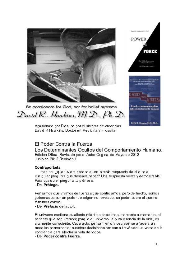 (PDF) El Poder Contra la Fuerza. Los Determinantes Ocultos del ...