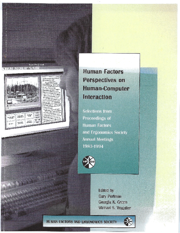(PDF) Human Factors Perspectives on Human-Computer Interaction